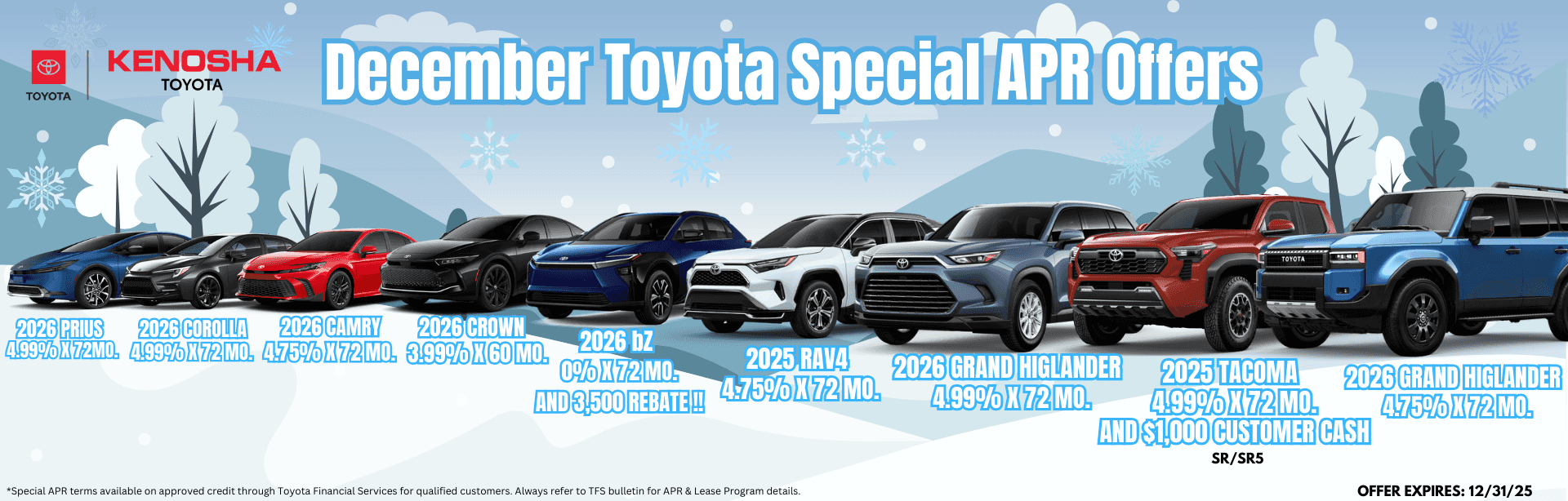 Welcome to Kenosha Toyota in Wisconsin
