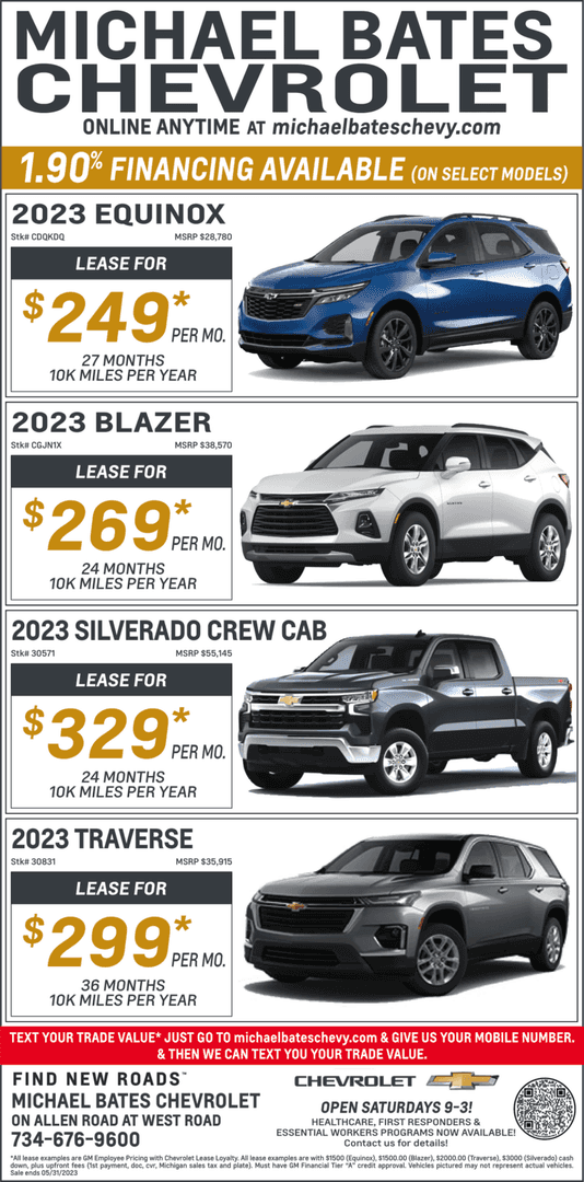 Current New Chevrolet Specials Offers | Michael Bates Chevrolet, Inc.