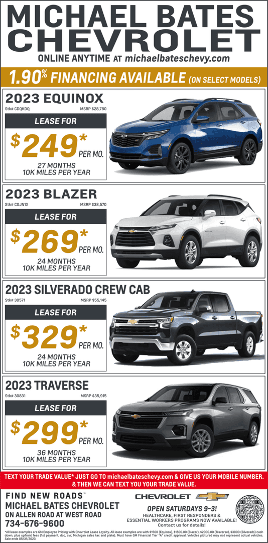 Current New Chevrolet Specials Offers | Michael Bates Chevrolet, Inc.