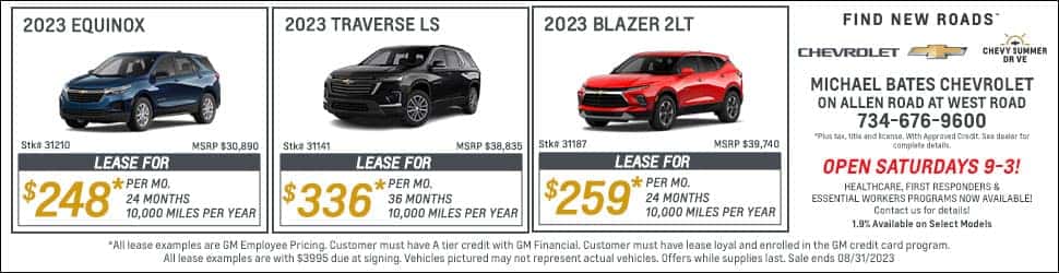 Current New Chevrolet Specials Offers | Michael Bates Chevrolet, Inc.