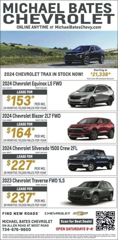 Current New Chevrolet Specials Offers | Michael Bates Chevrolet, Inc.