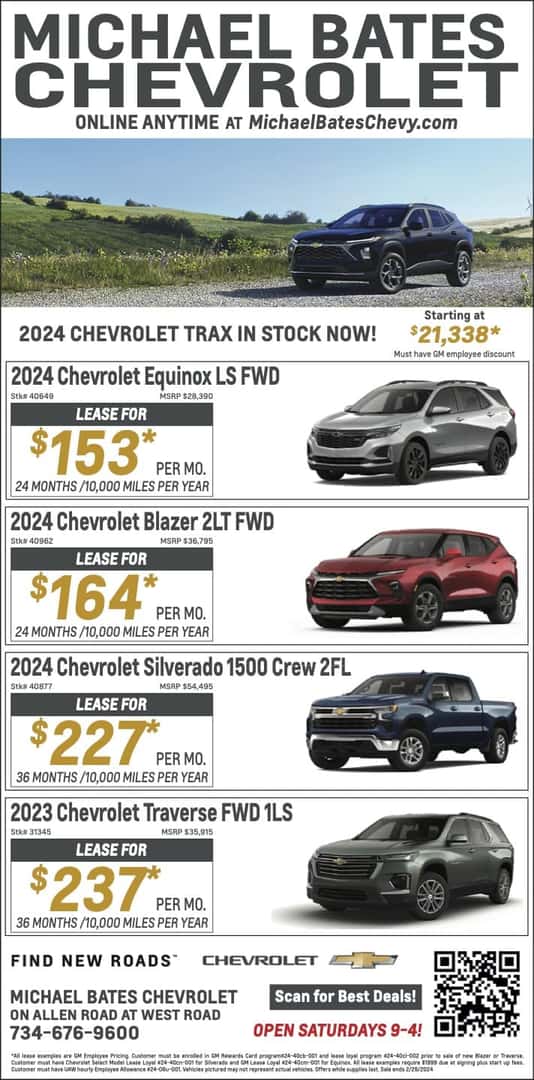 Current New Chevrolet Specials Offers | Michael Bates Chevrolet, Inc.