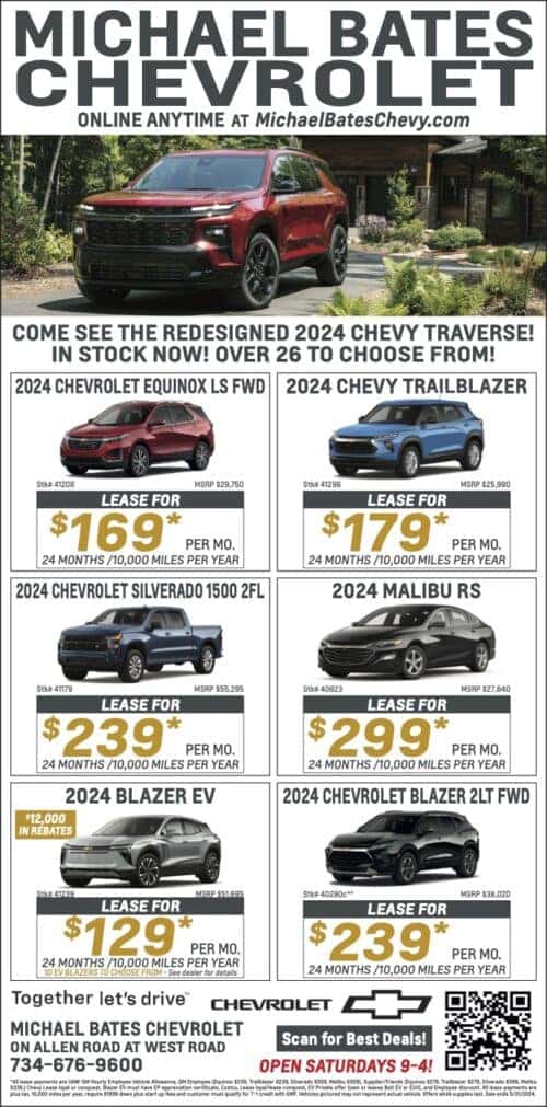 Current New Chevrolet Specials Offers | Michael Bates Chevrolet, Inc.