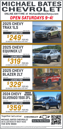 Current New Chevrolet Specials Offers | Michael Bates Chevrolet, Inc.