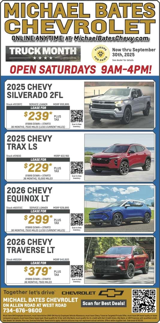 Current New Chevrolet Specials Offers | Michael Bates Chevrolet, Inc.